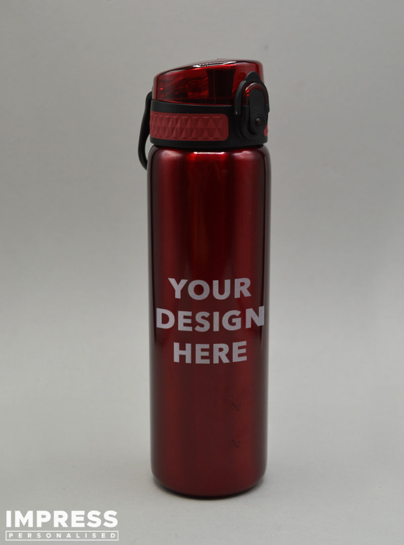 Flip Lid “Design Your Own” Water Bottle – Impress Personalised Gifts