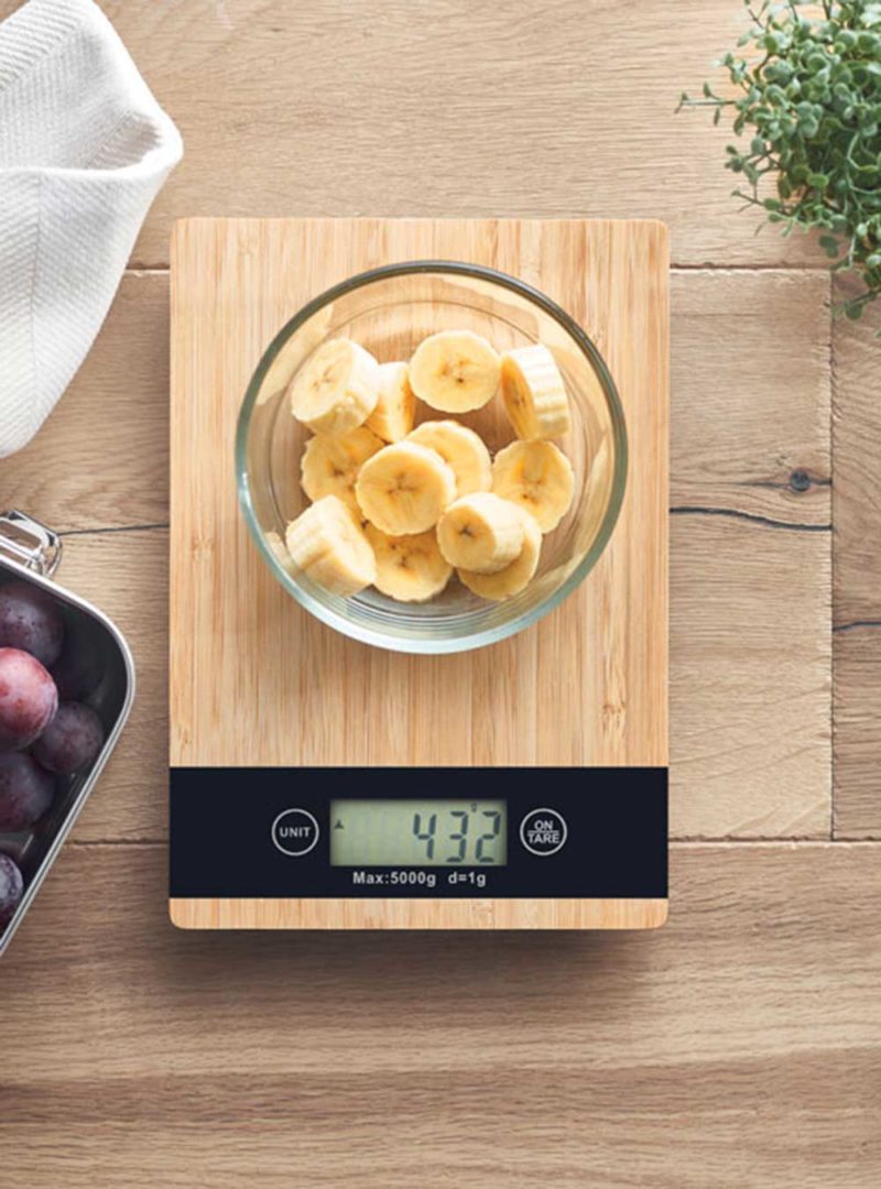 Bamboo Kitchen Scales “Him & Her” – Impress Personalised Gifts